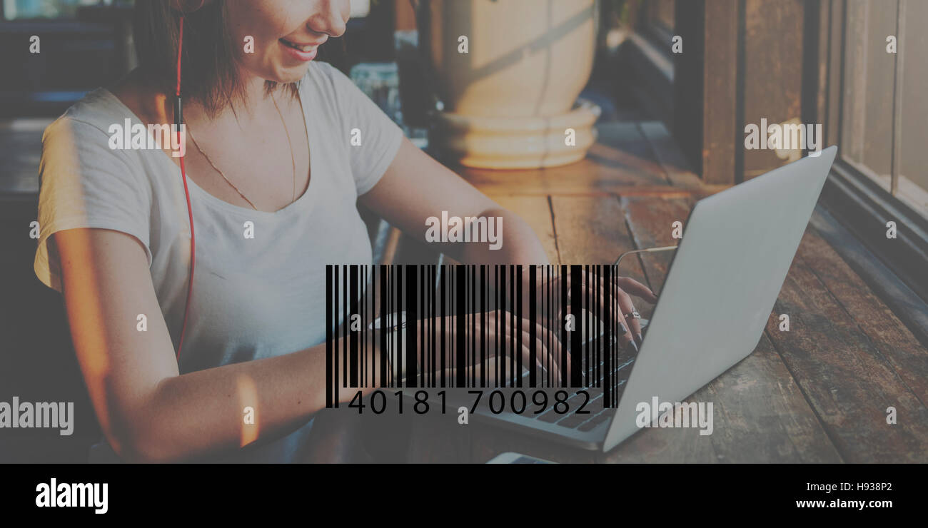 Barcode Mark Sign Market Item Concept Stock Photo - Alamy