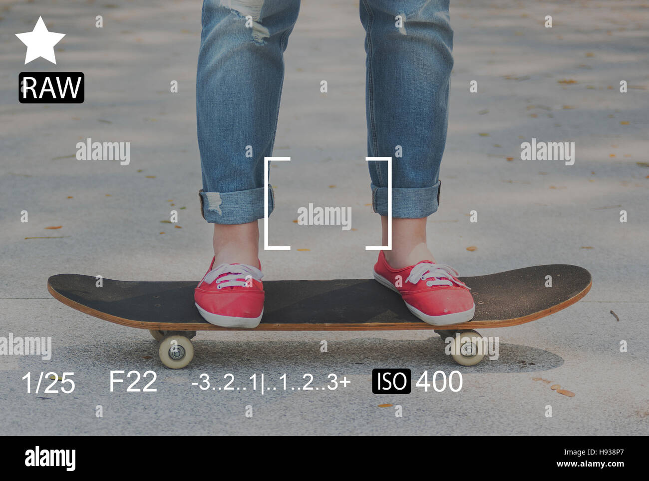 Photography Frame Portrait Focus Copy Space Concept Stock Photo - Alamy