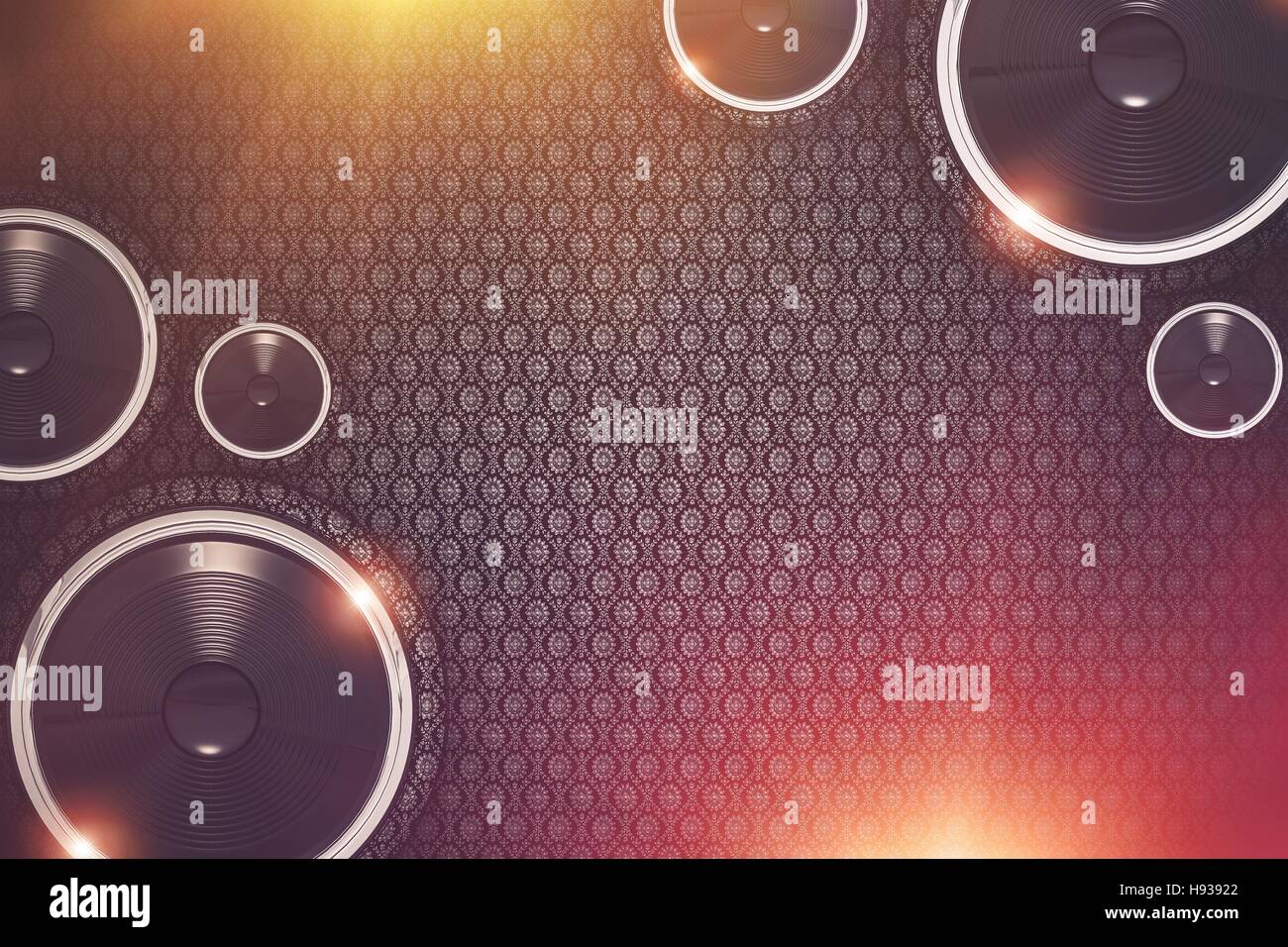 Music Show Background Illustration. Colorful Music Background with ...