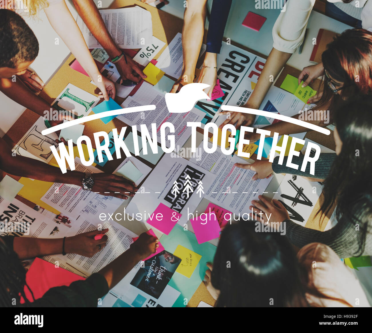 Working Together Teamwork Collaboration Togetherness Association ...