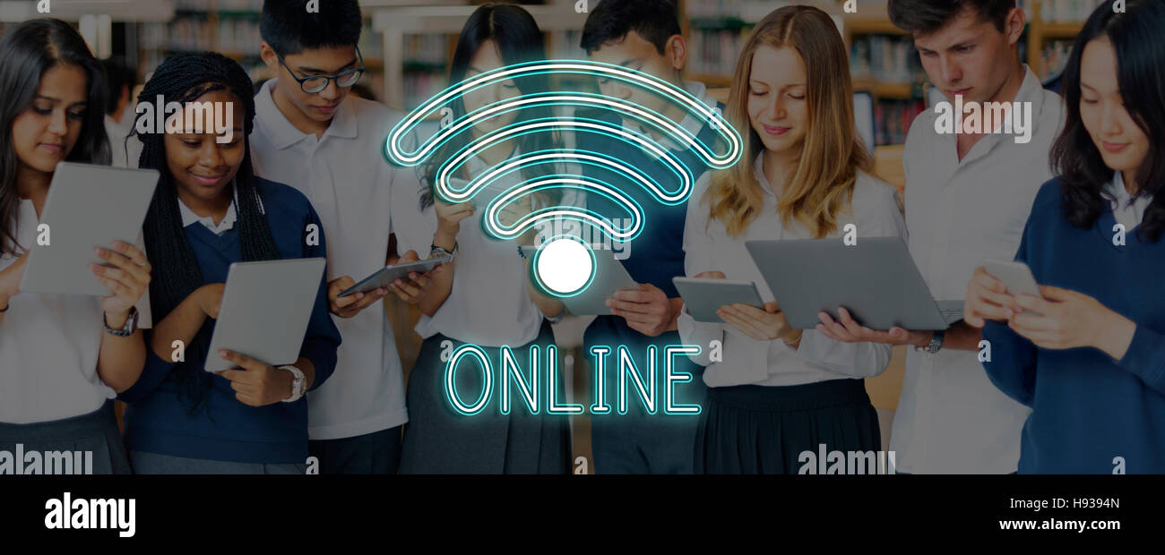 Internet Wifi Connection Network Graphic Concept Stock Photo - Alamy