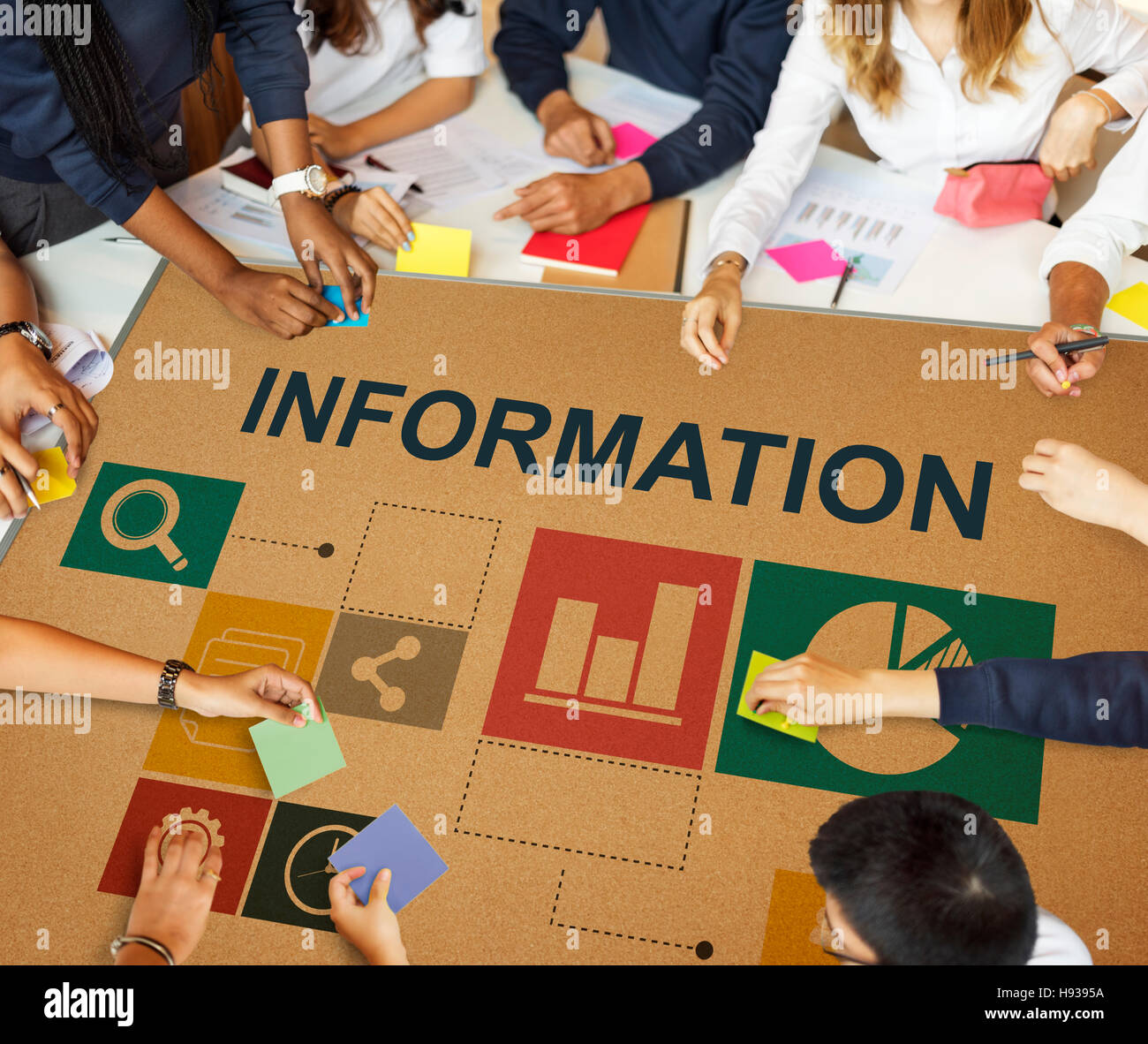 Data Analysis Analytics Information Report Concept Stock Photo - Alamy