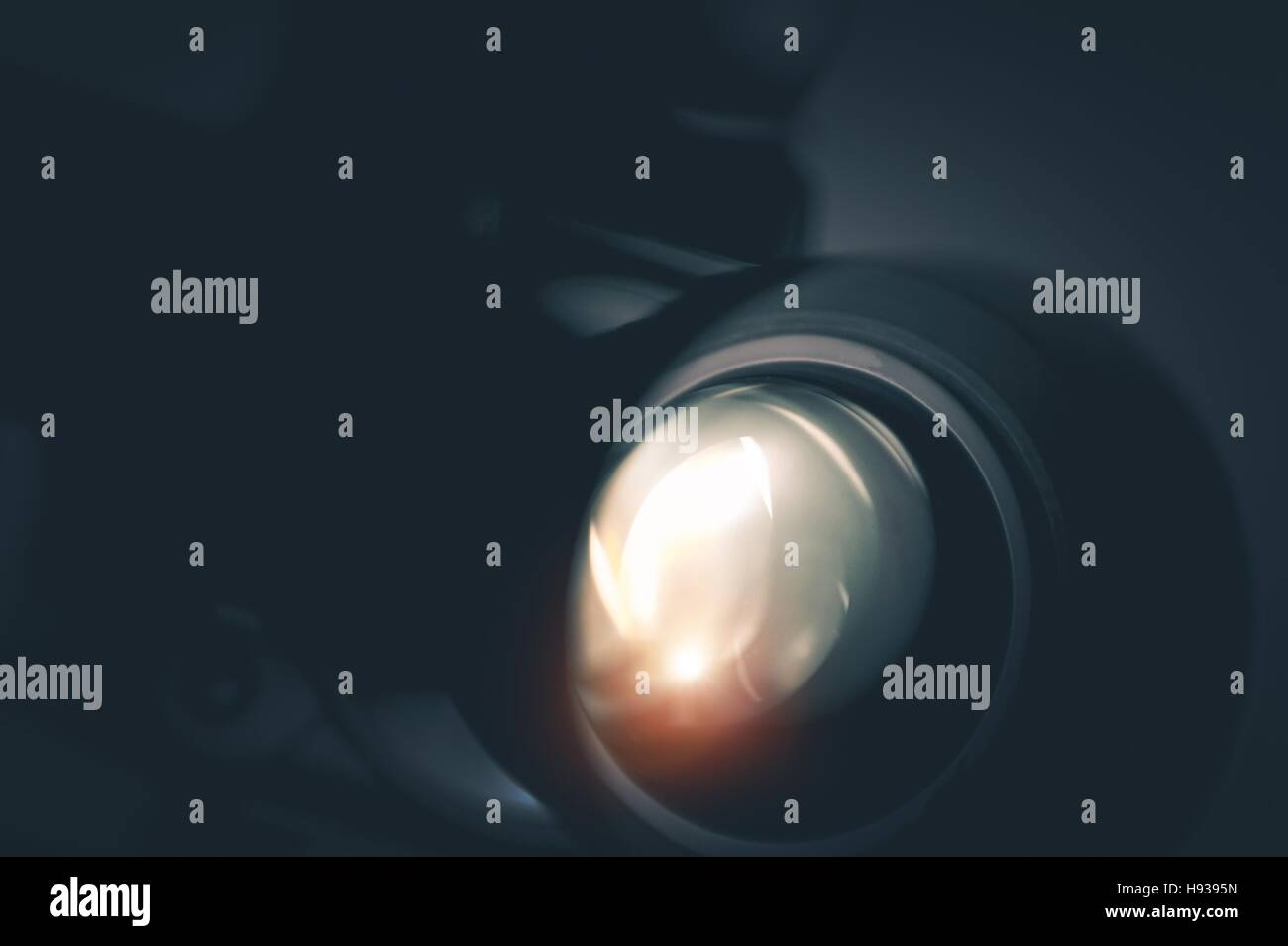 Professional Camera Optic Closeup Photo. Videography Theme Stock Photo ...