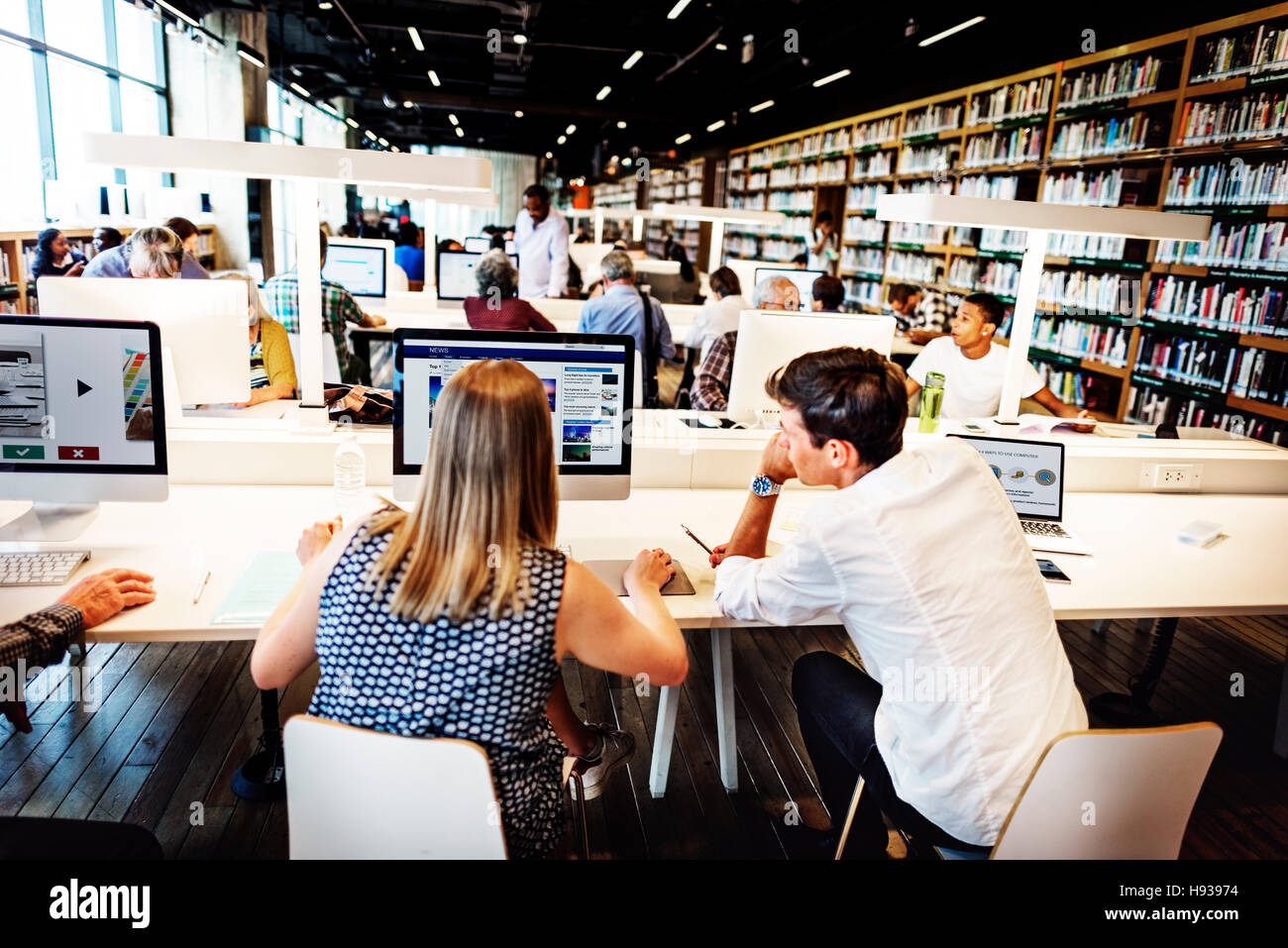 Academic Library Student Learning Concept Stock Photo - Alamy
