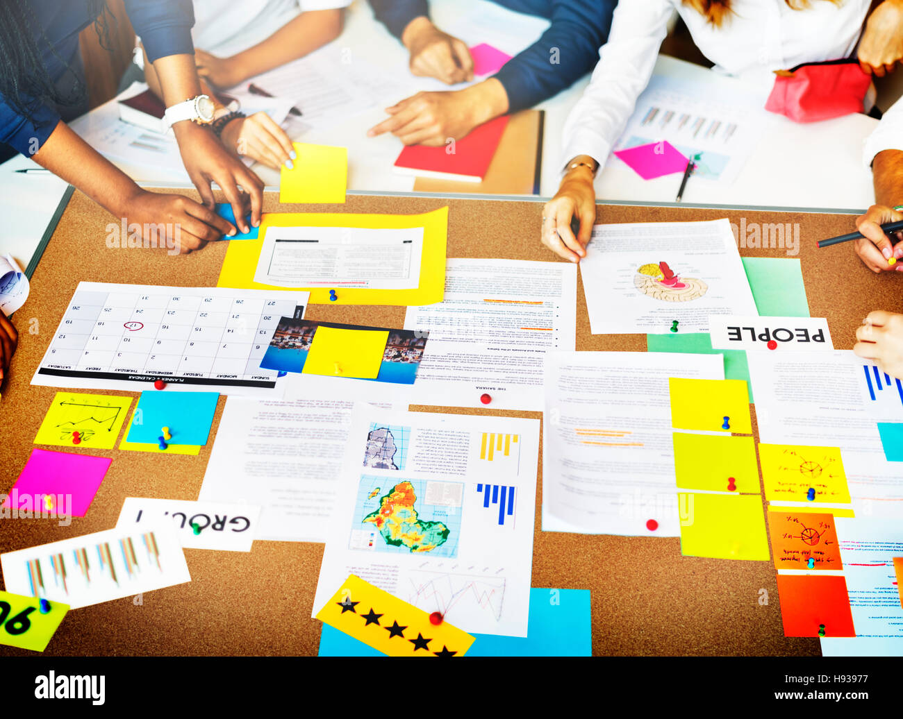 Plan Creative Class Library Student Teacher Ideas Concept Stock Photo ...
