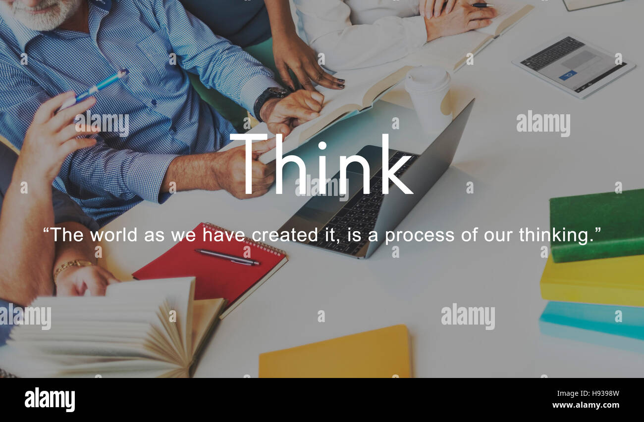 Think Ideas Creativity Strategy Visionary Planning Thinking Concept ...