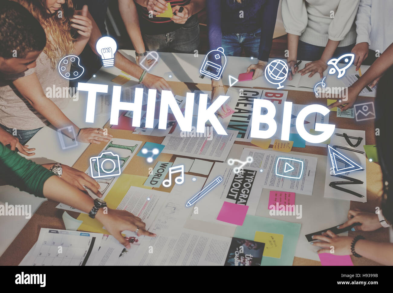 Creativity Design Process Graphics Concept Stock Photo - Alamy