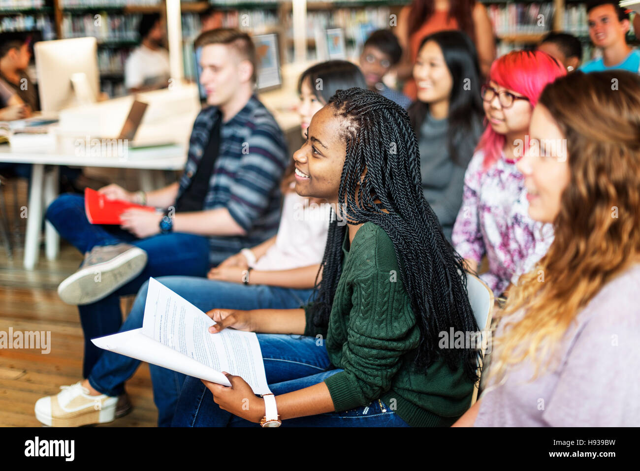 Student Study Classmate Classroom Lecture Concept Stock Photo - Alamy