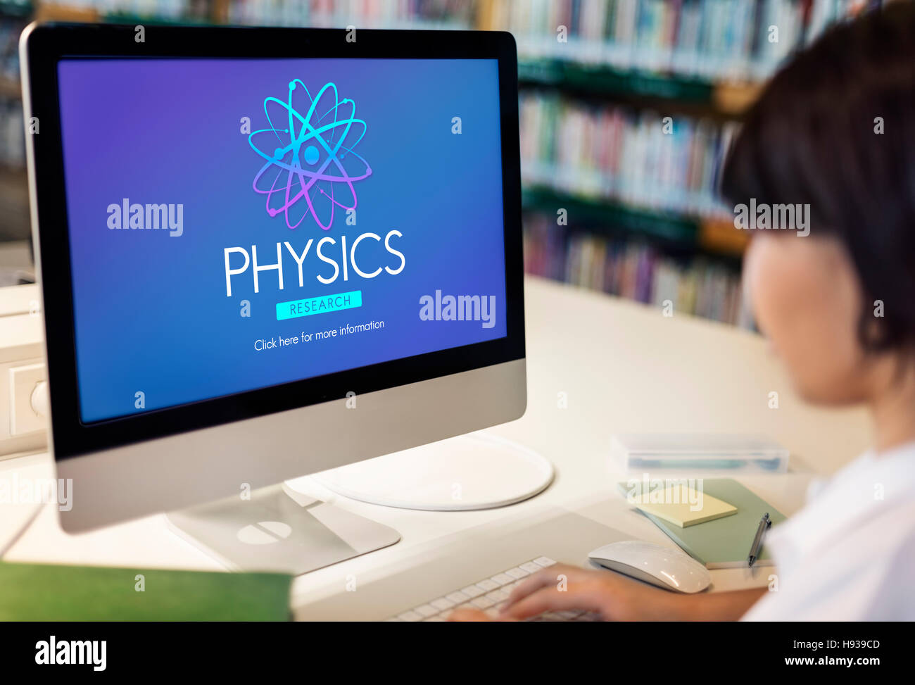 Physics Study Science Atom Energy Concept Stock Photo - Alamy
