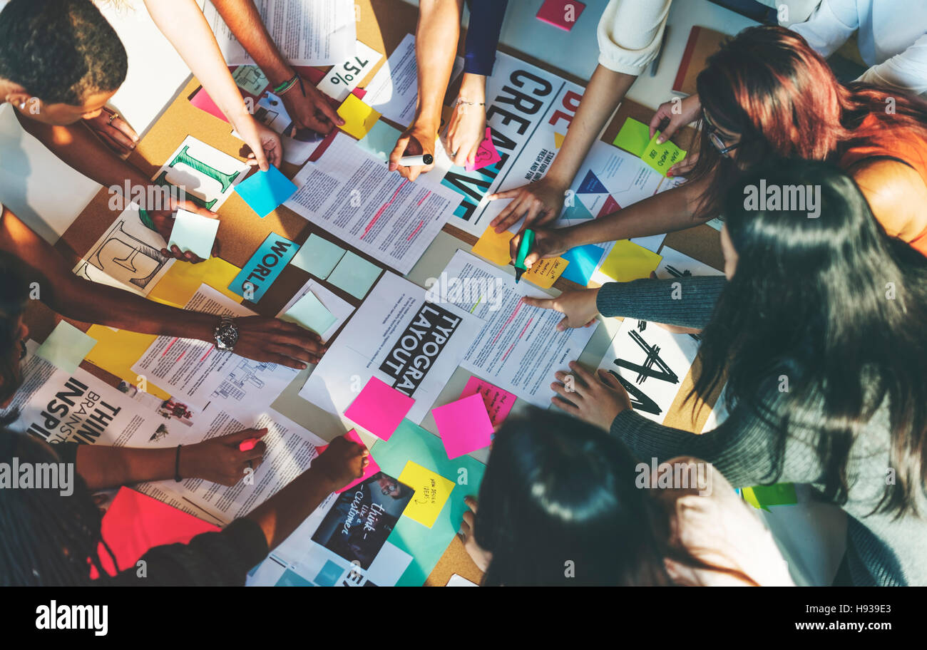 Plan Creative Class Library Student Teacher Ideas Concept Stock Photo ...