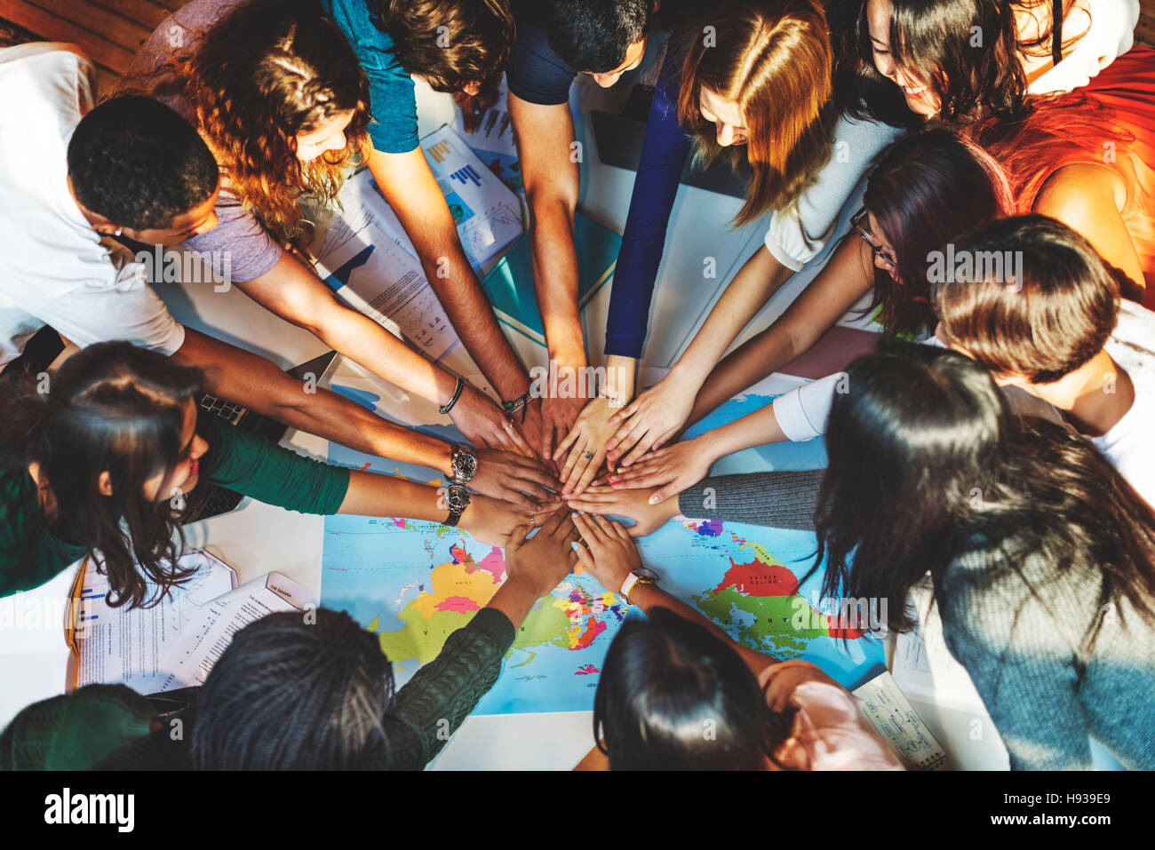 Classmate Solidarity Team Group Community Concept Stock Photo - Alamy