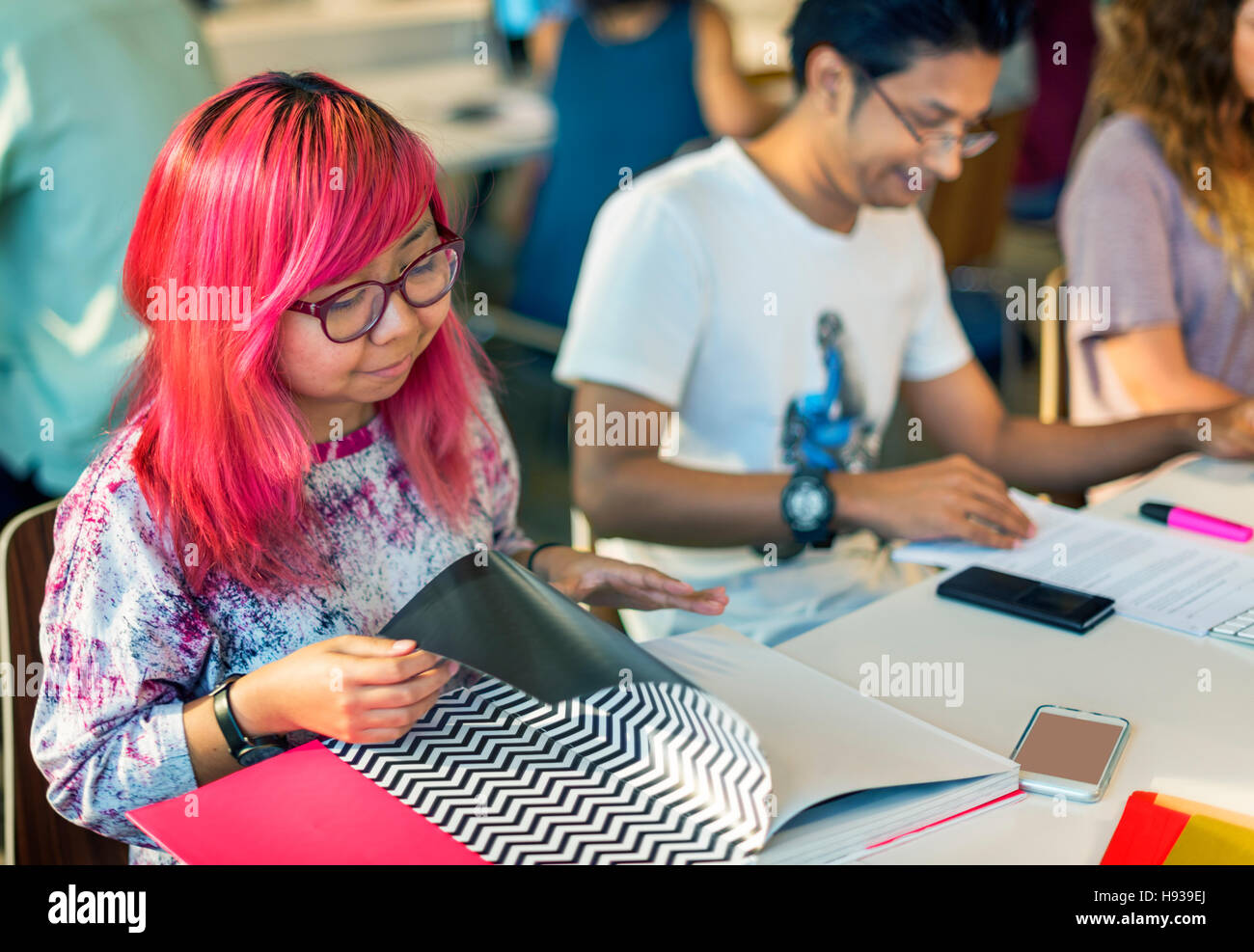 Educational Student Library Reading Concept Stock Photo - Alamy