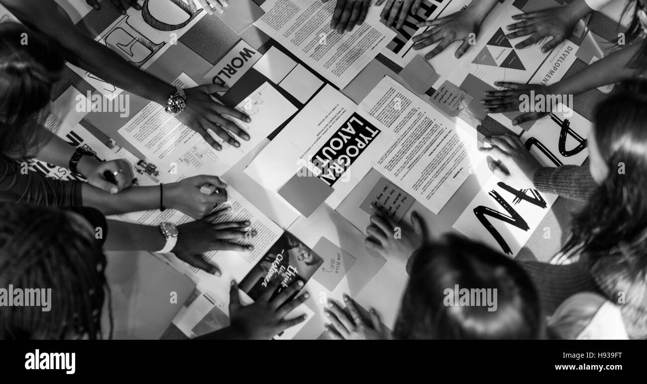 Development strategy learning process Black and White Stock Photos ...