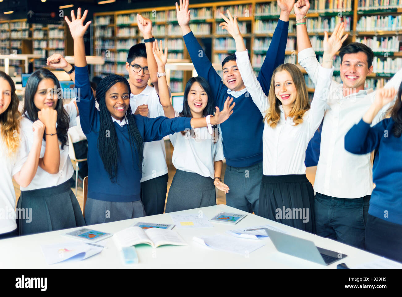 Student Classmate Friends Understanding Study Concept Stock Photo - Alamy