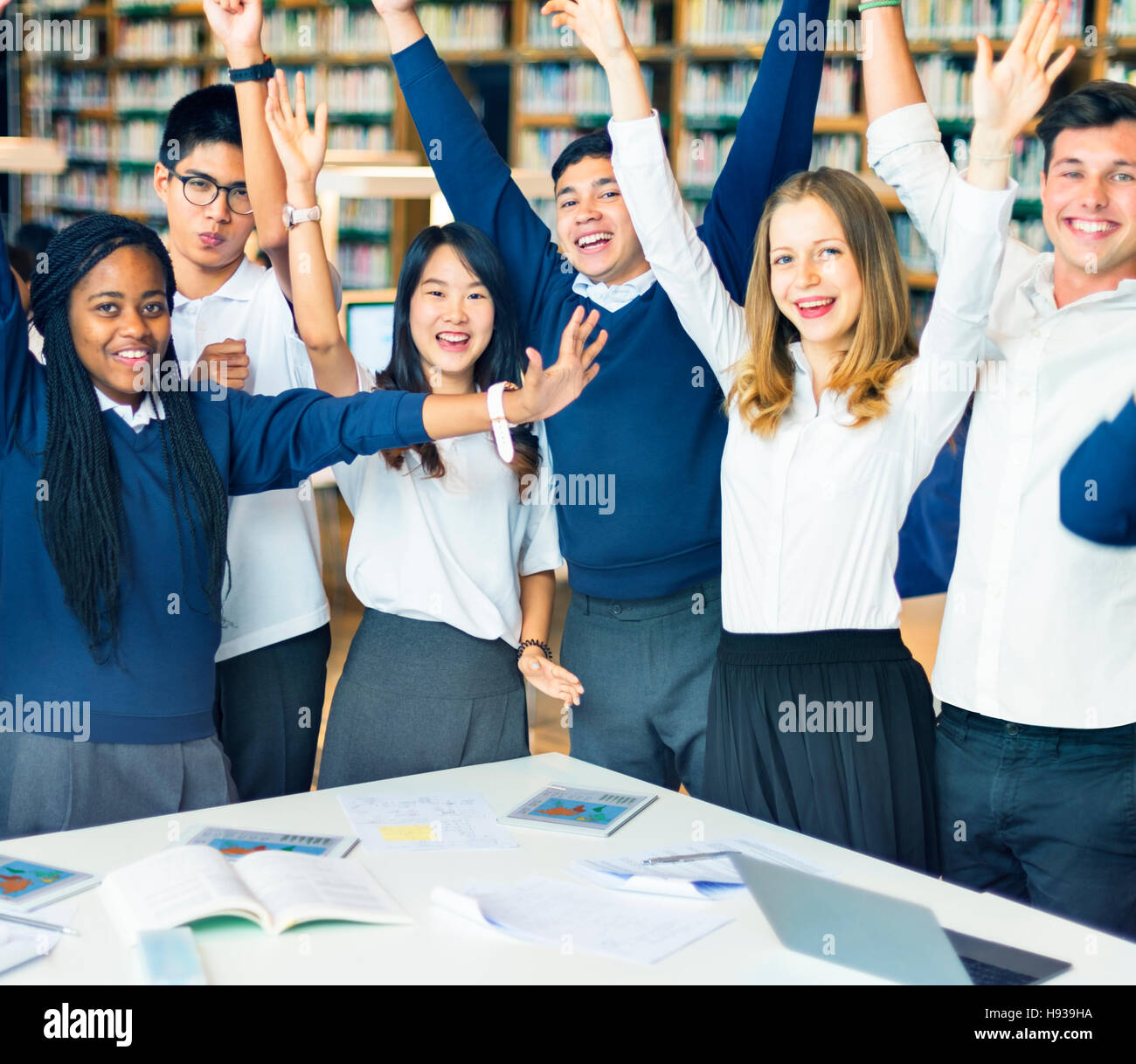 Student Classmate Friends Understanding Study Concept Stock Photo - Alamy