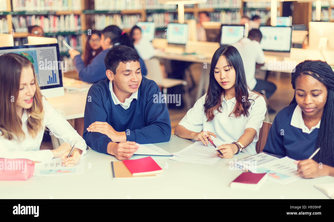 Student Classmate Friends Understanding Study Concept Stock Photo - Alamy