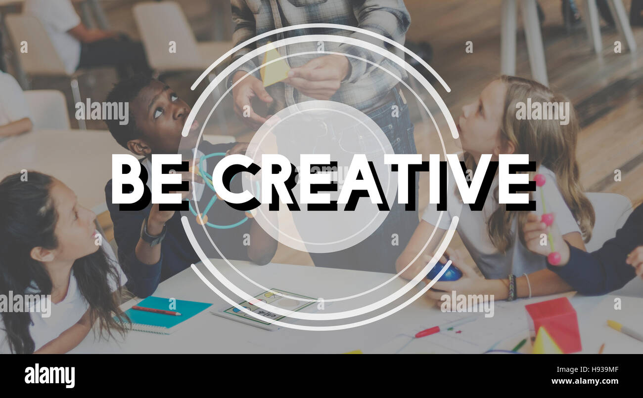 Be Creative Thinking Smart Creativity Concept Stock Photo - Alamy