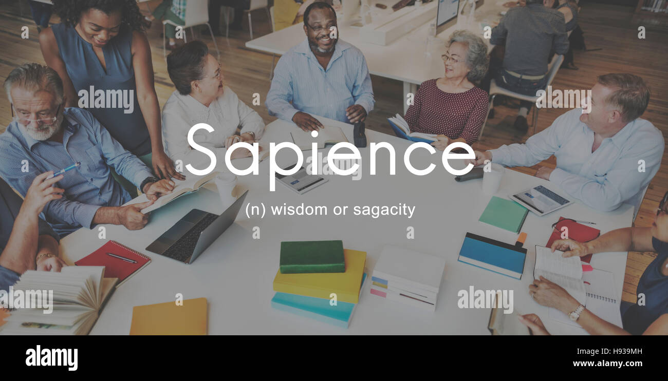 Sapience Highly Educated People Graphic Concept Stock Photo - Alamy
