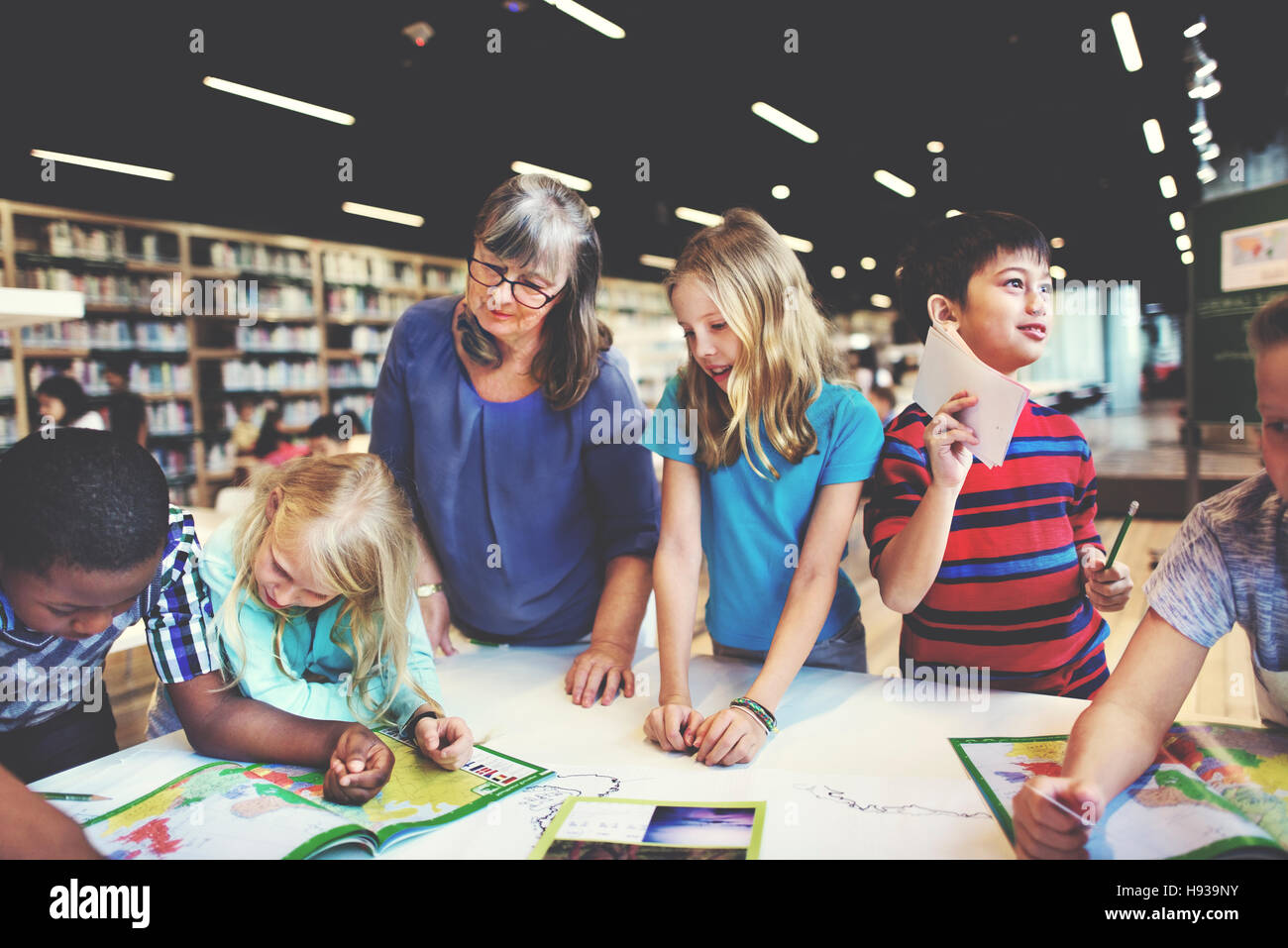 Academic School Childern E-learning Geography Concept Stock Photo - Alamy