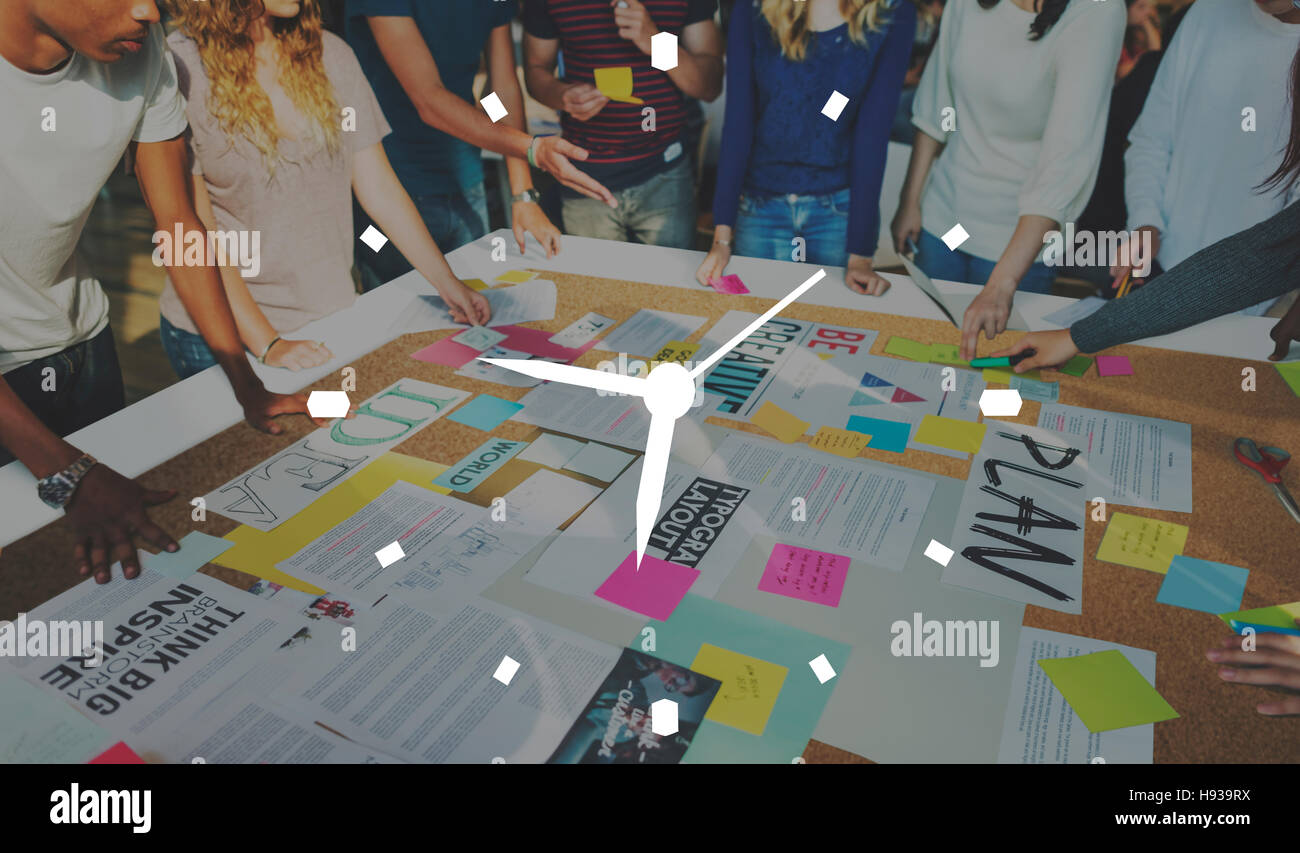 Time Management Clock Timing Punctual Organization Concept Stock Photo ...