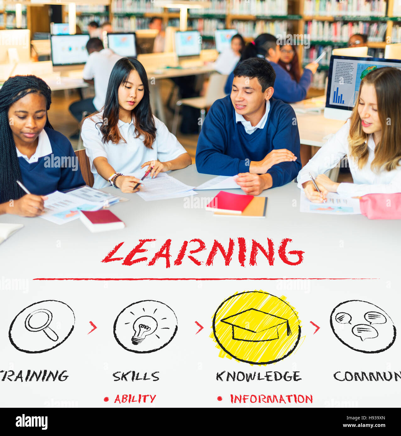 Learning Study Education Knowledge Insight Wisdom Concept Stock Photo ...