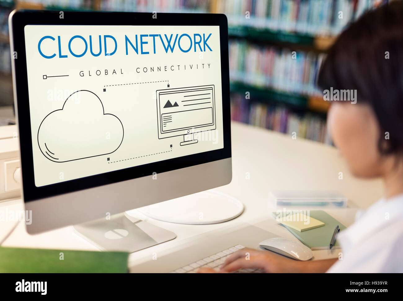 Cloud Network Global Connectivity Share Concept Stock Photo - Alamy
