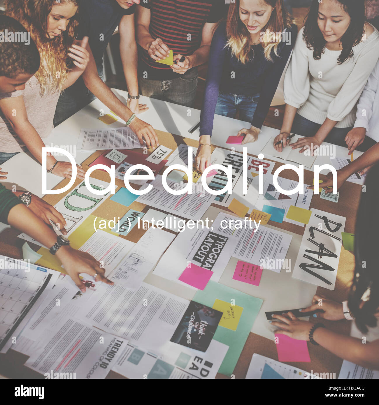 Daedalian Crafty Intelligent Artistic Smart Concept Stock Photo - Alamy