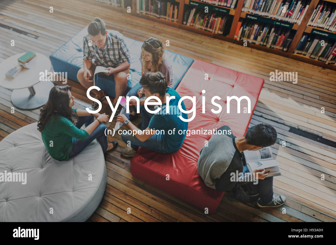Synergism Team People Graphic Concept Stock Photo - Alamy