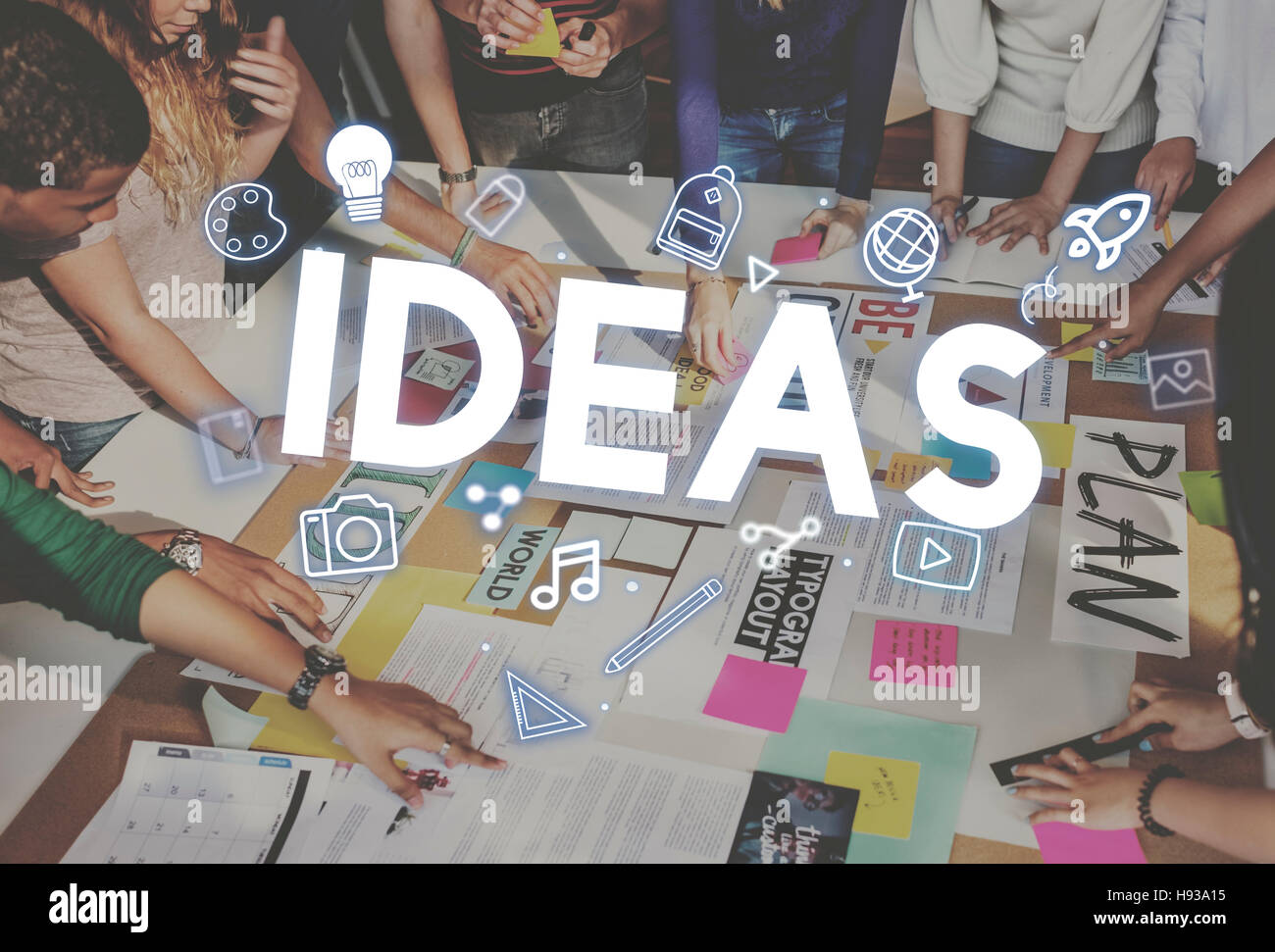 Creative process ideas icons hi-res stock photography and images - Alamy