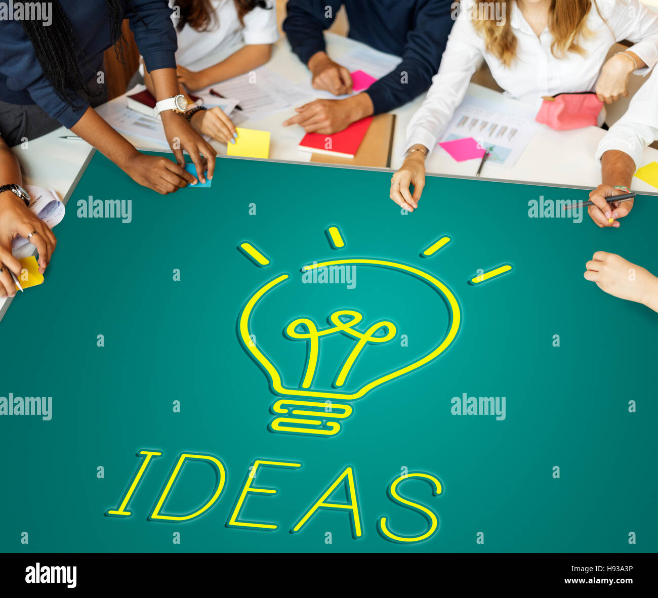 Ideas Design Objective Plan Strategy Tactics Concept Stock Photo - Alamy