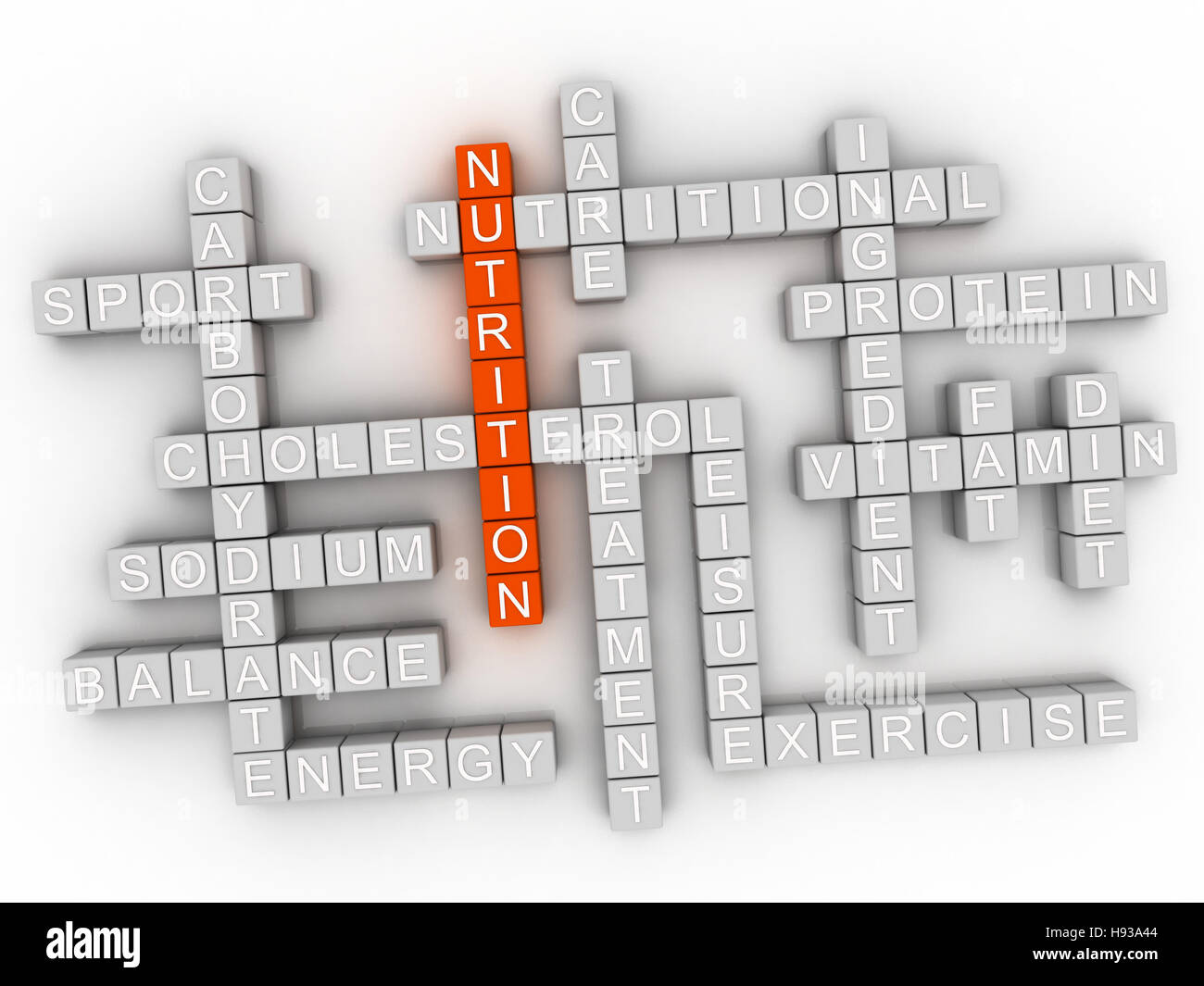 3d Nutrition imagen. Health concept Stock Photo - Alamy