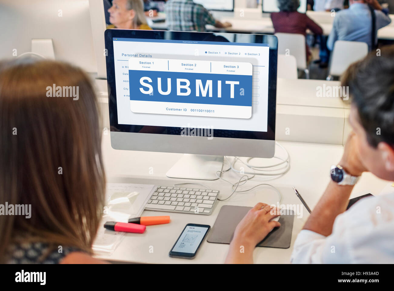 Submit Application Membership Register Send Concept Stock Photo - Alamy