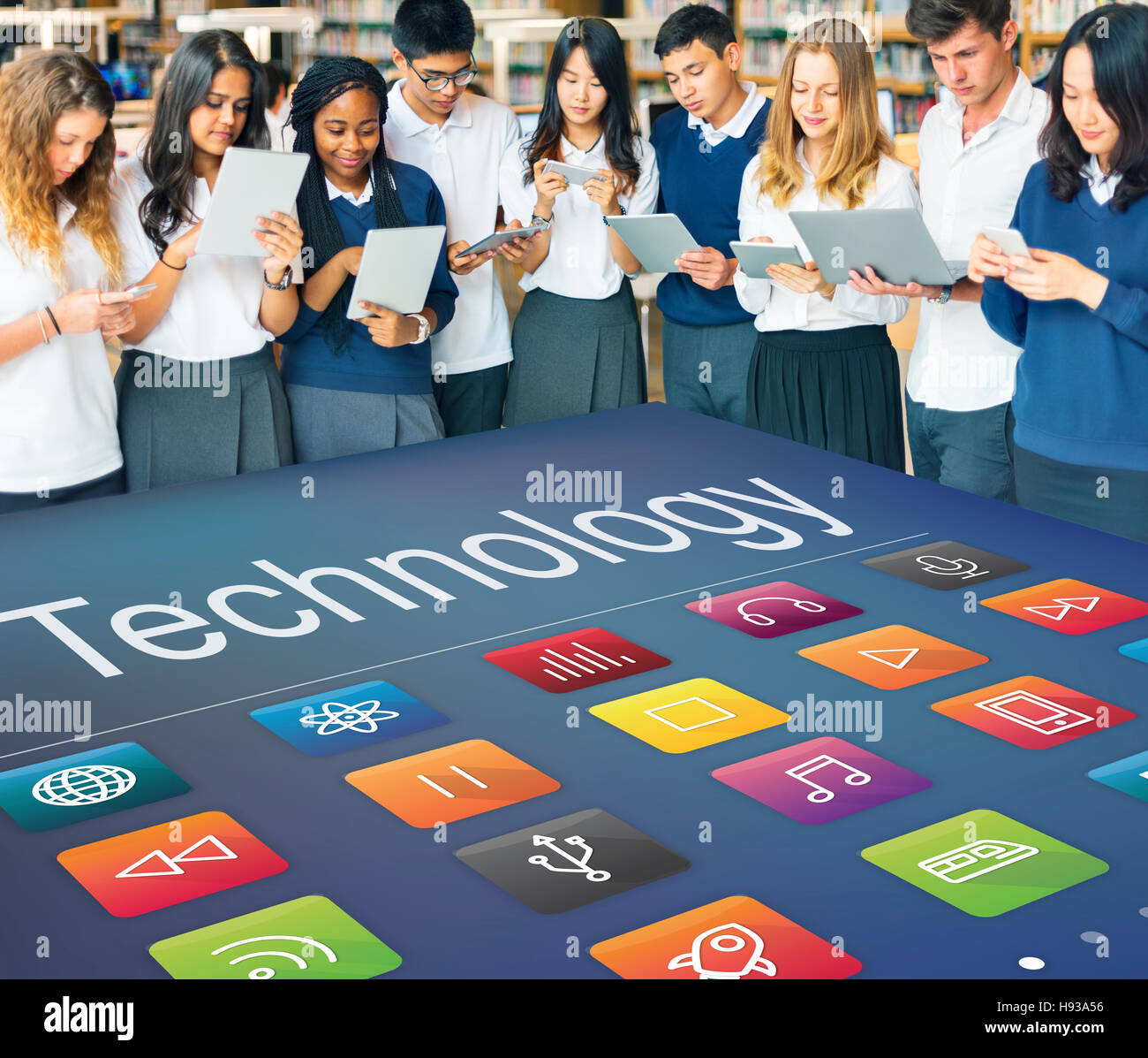 Application Connection Digital Internet Graphic Concept Stock Photo - Alamy