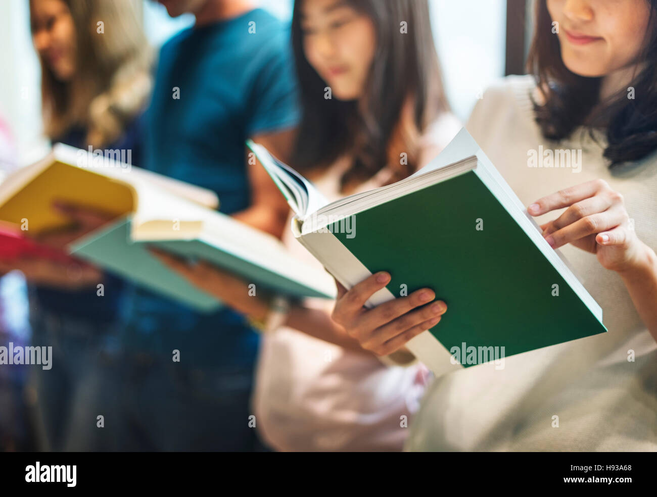 Book Bookcase Library Reading Research School Concept Stock Photo Alamy