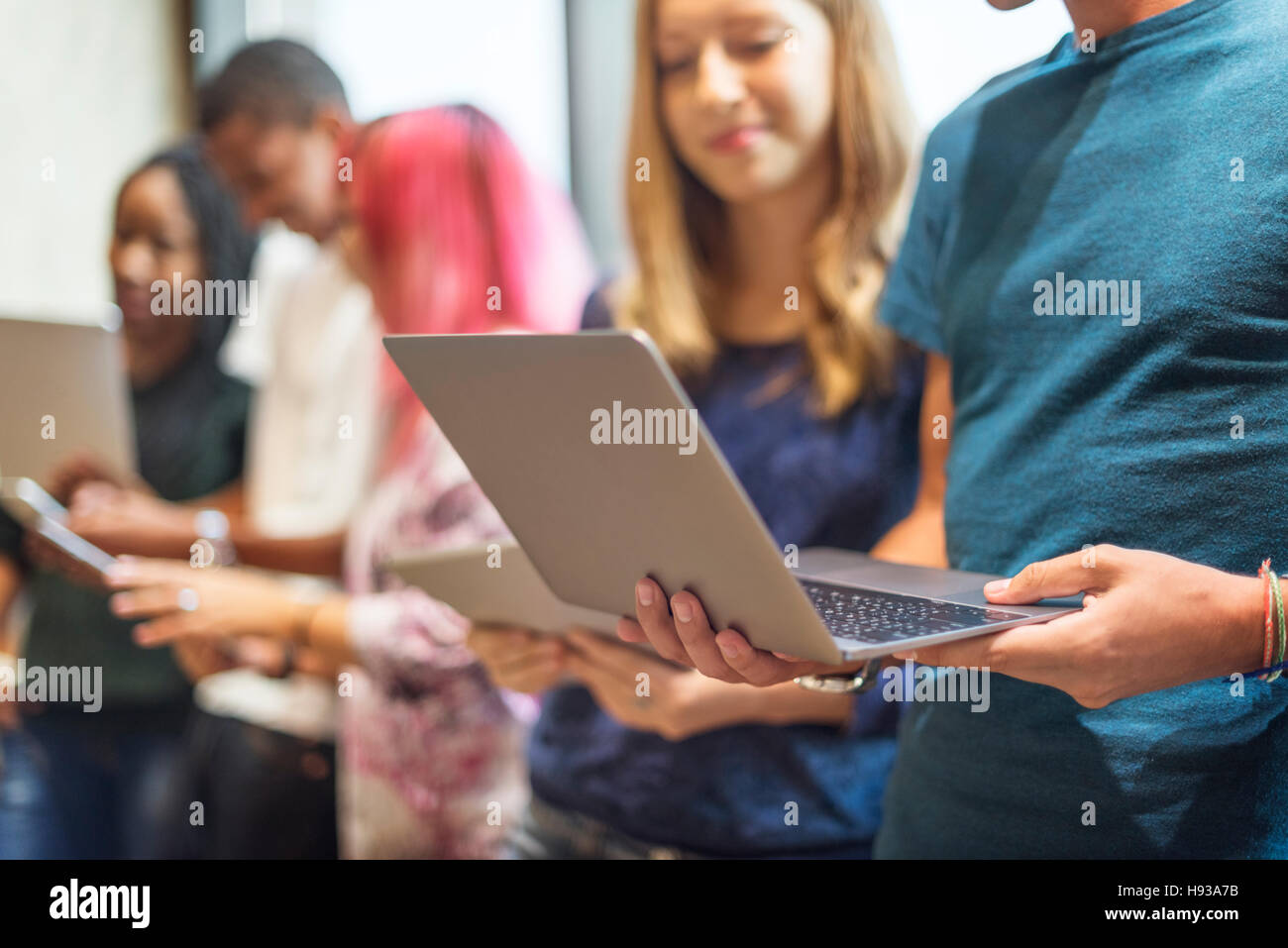 Digital Studying Knowledge Internet Networking Concept Stock Photo - Alamy