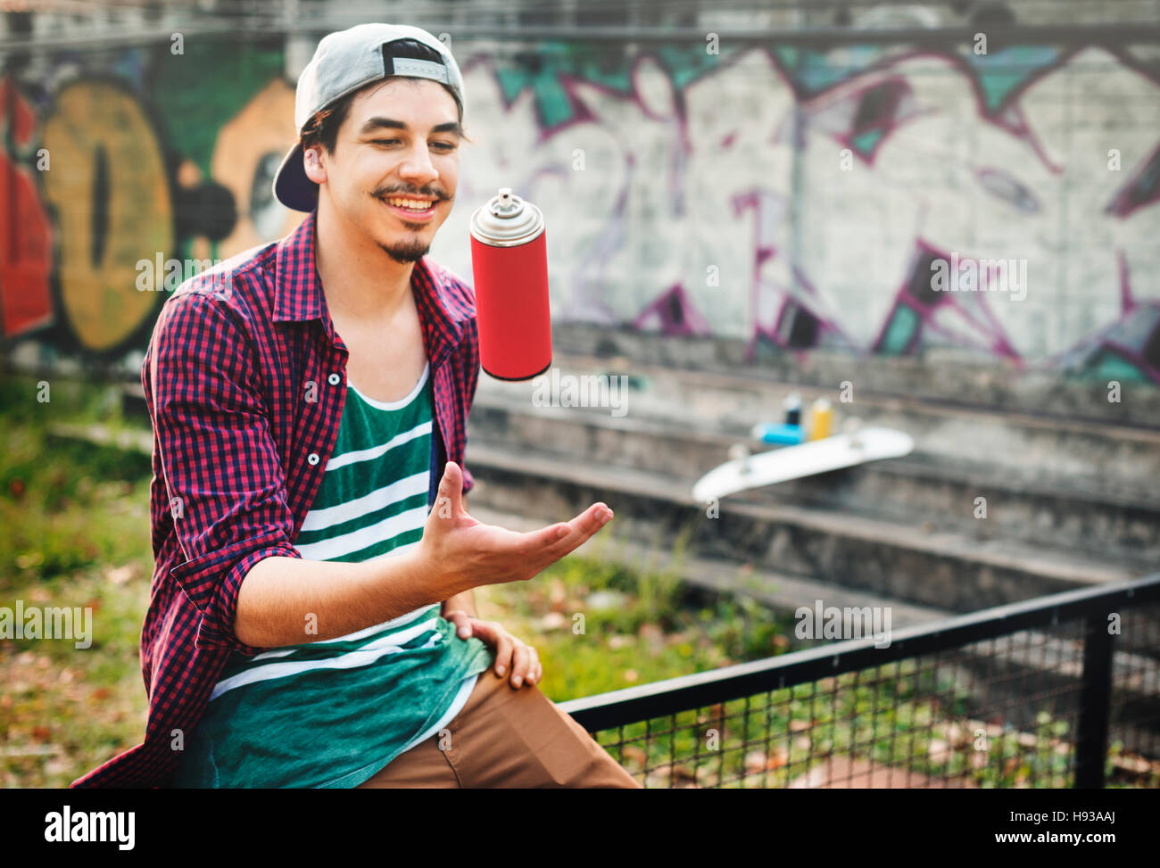 Graffiti Street Art Culture Spray Abstract Concept Stock Photo - Alamy