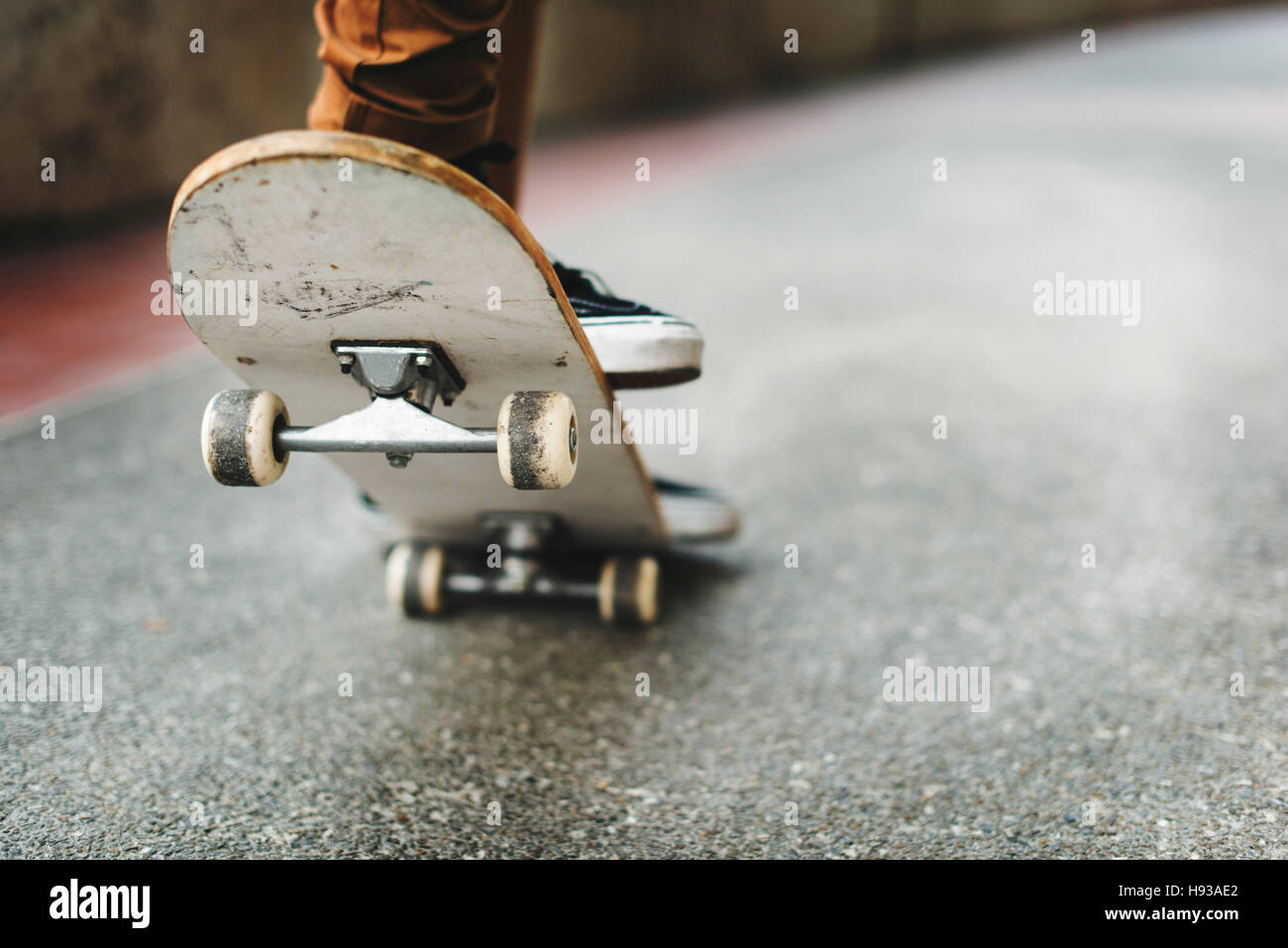 Skateboarding Practice Freestyle Extreme Sports Concept Stock Photo - Alamy