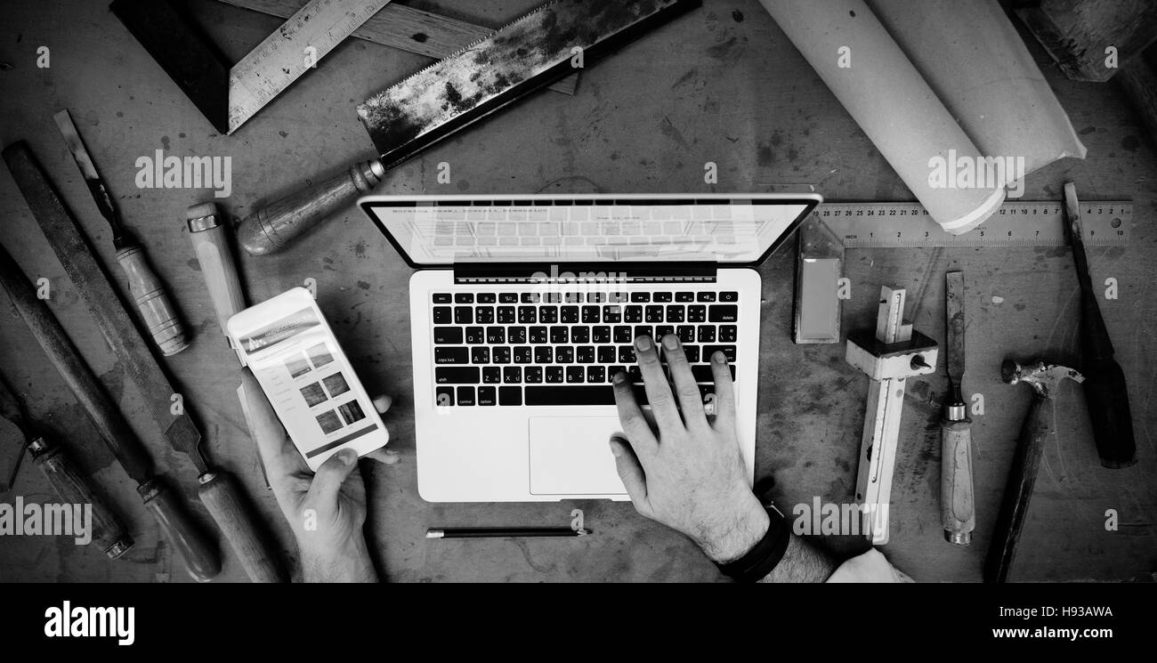 Craftsman Profession Occupation Pursuit Skilled Concept Stock Photo - Alamy