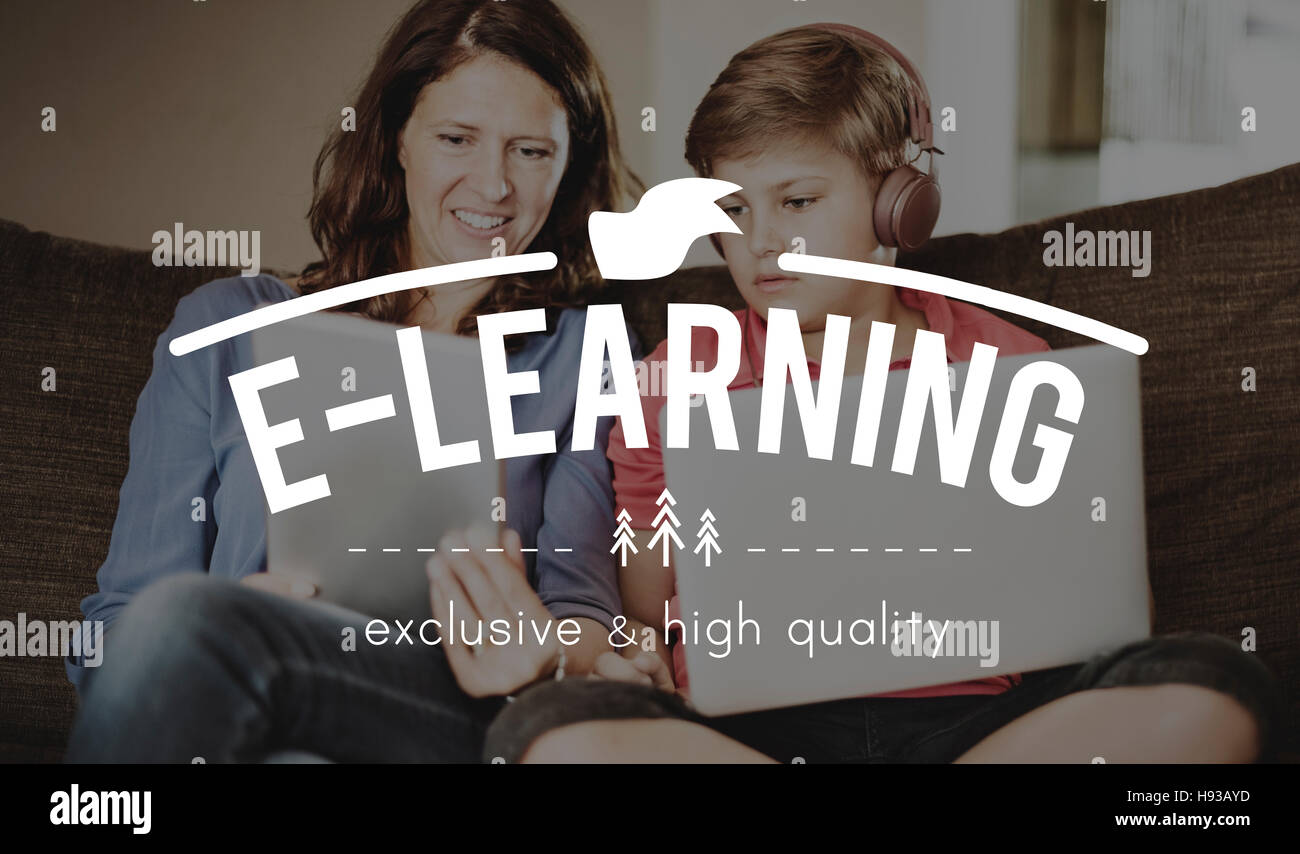 E-learning Guide Guidance Educate Homework Concept Stock Photo - Alamy