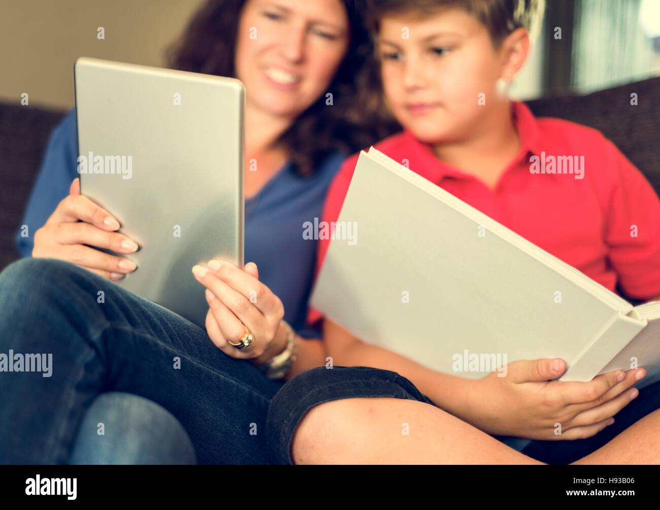 Home School Learning Homework Reading Concept Stock Photo - Alamy