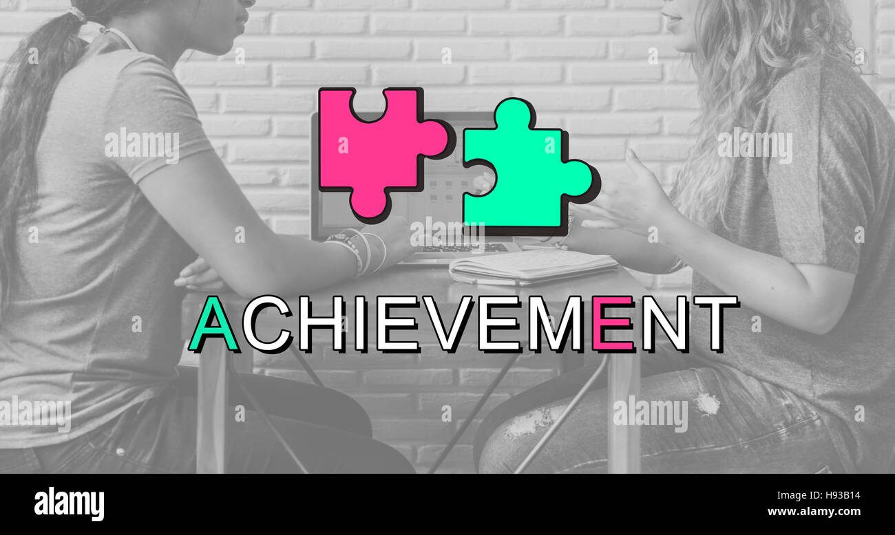 Achievement Connection Cooperation Graphic Concept Stock Photo - Alamy