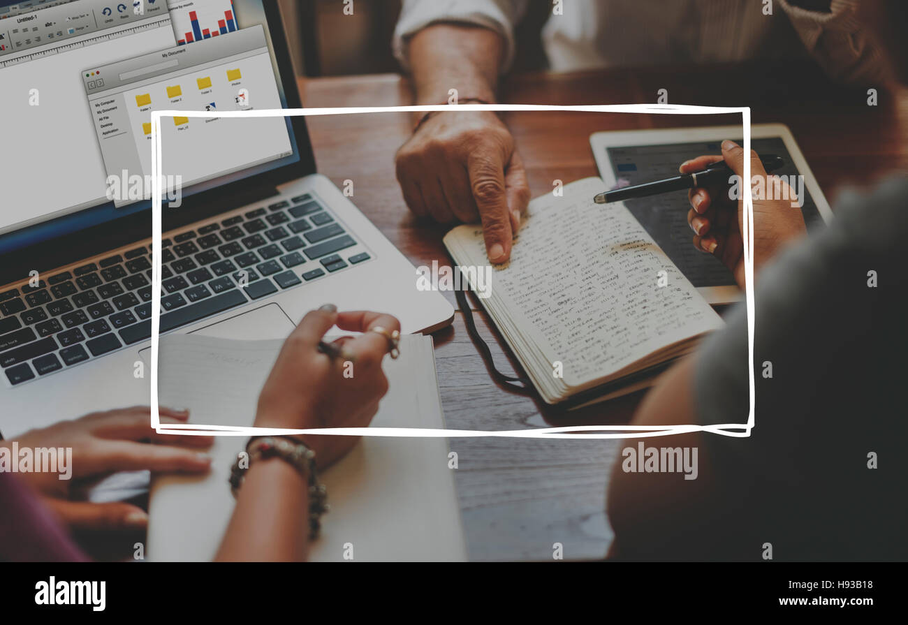 Business Formal People Frame Grpahic Concept Stock Photo - Alamy