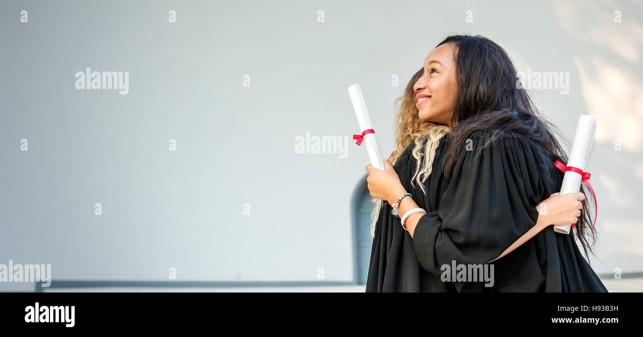 Graduation Celebration Success Certificate College Concept Stock Photo ...