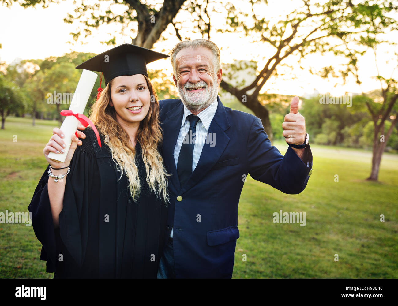 Graduation Celebration Success Certificate College Concept Stock Photo ...