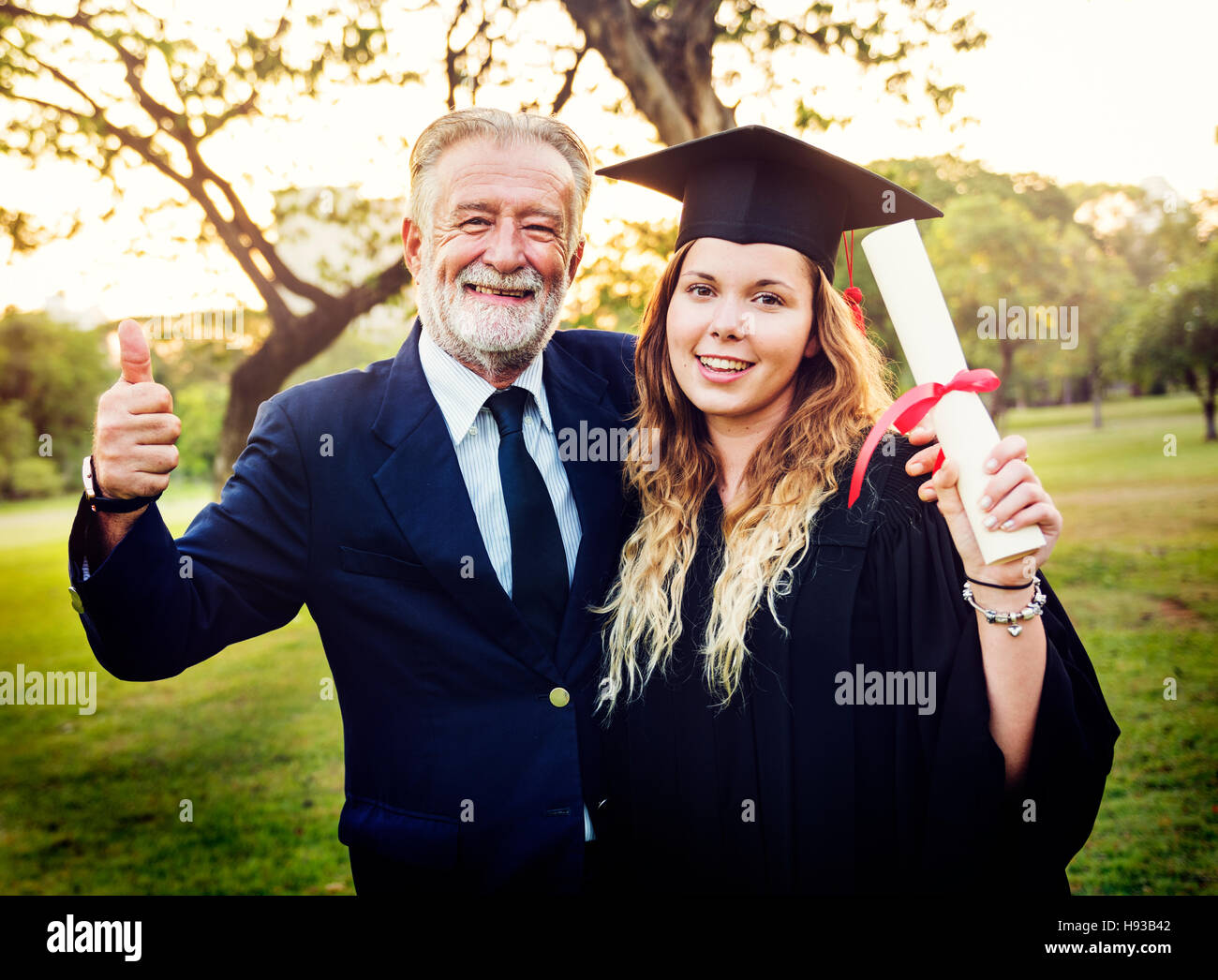 Graduation Celebration Success Certificate College Concept Stock Photo ...