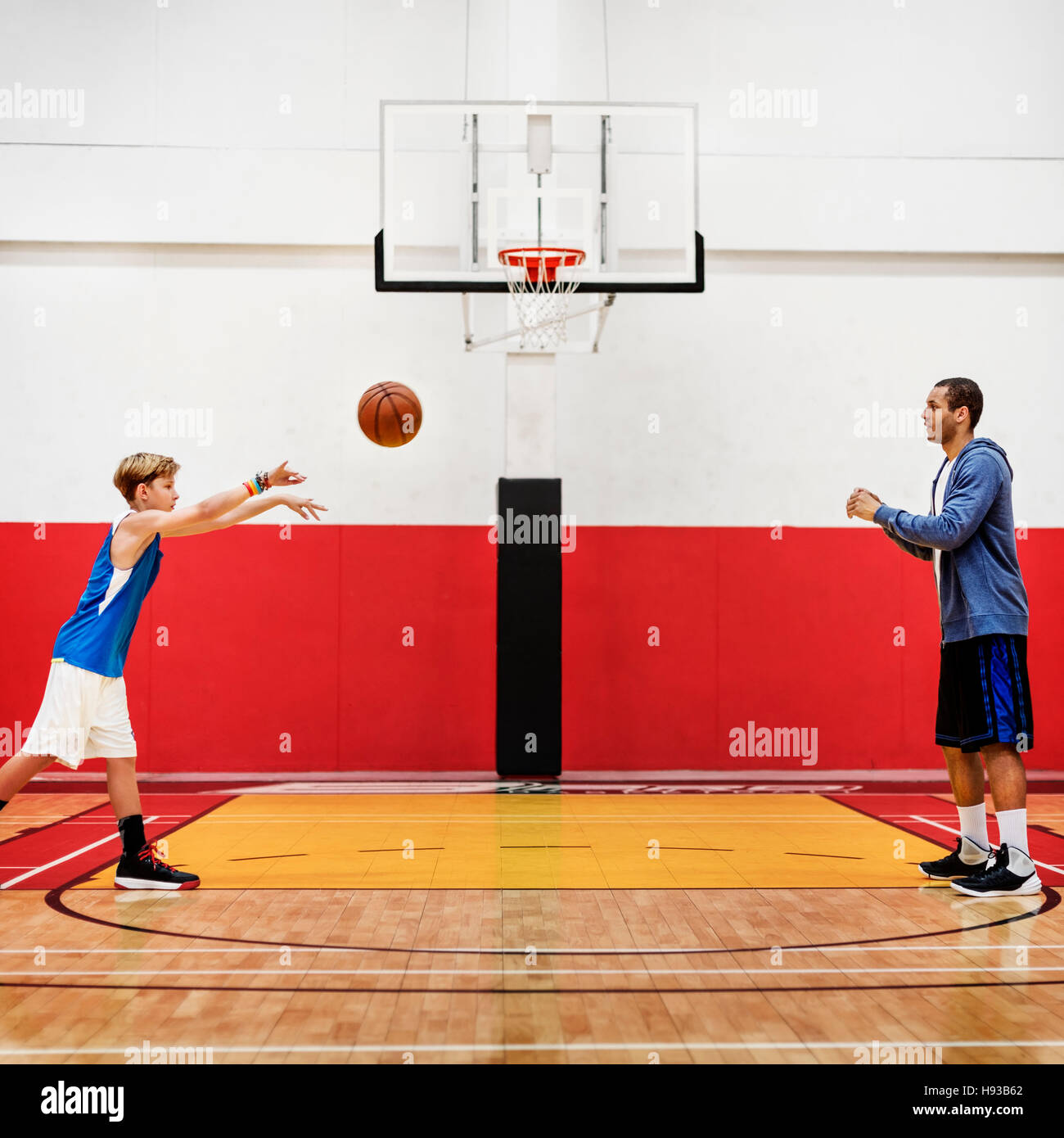 Basketball Player Athlete Exercise Sport Stadium Concept Stock Photo ...