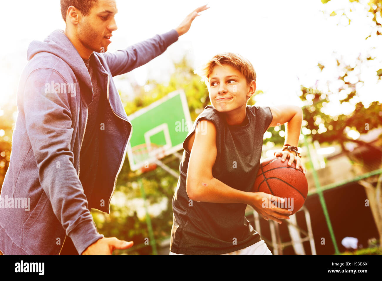 Basketball Athlete Sport Exercise Skill Practice Concept Stock Photo ...