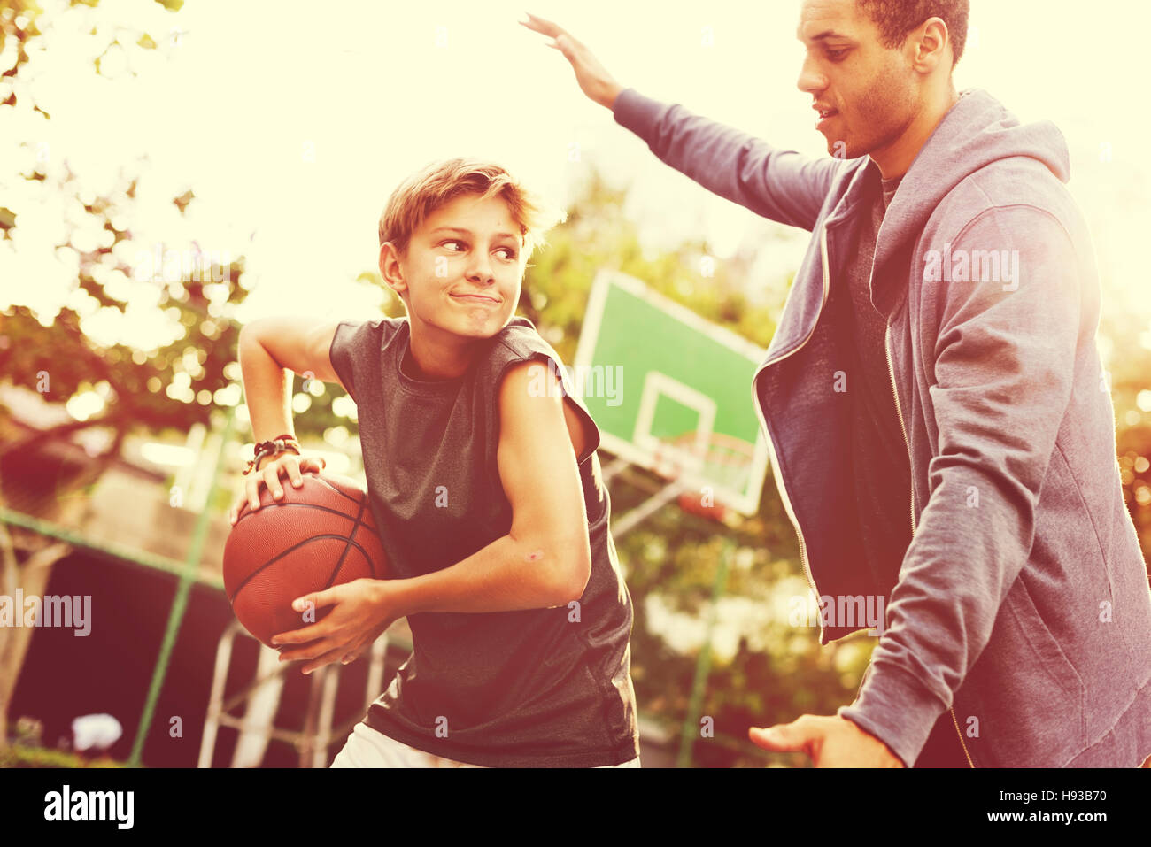 Basketball Athlete Sport Exercise Skill Practice Concept Stock Photo ...