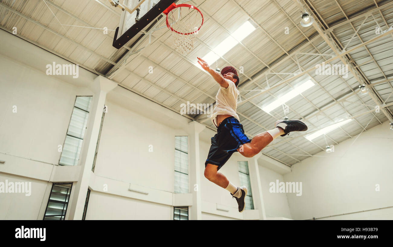 Basketball Bounce Jump Exercise Player Concept Stock Photo - Alamy