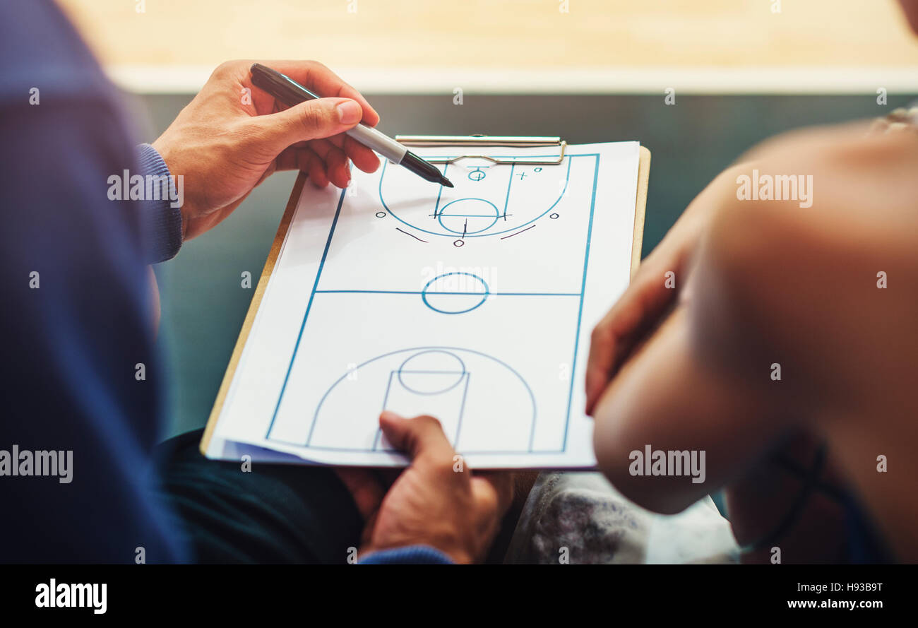 Basketball Player Sport Game Plan Tactics Concept Stock Photo - Alamy